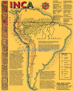 Maya/Aztec/Inca Map - Maps for the Classroom