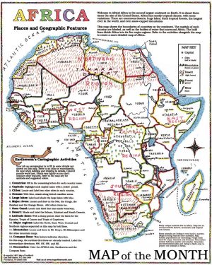 Africa Map - Maps for the Classroom
