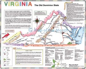 Virginia Map - Maps for the Classroom