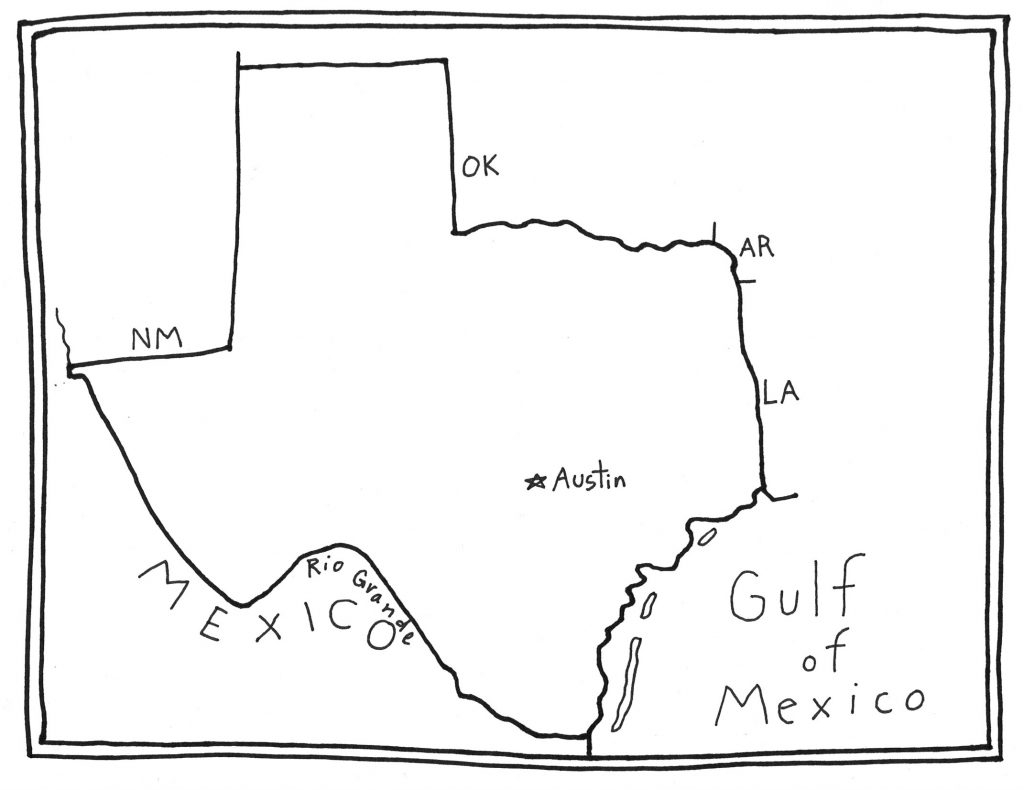 More fun with a SKETCH MAP of TEXAS - Maps for the Classroom