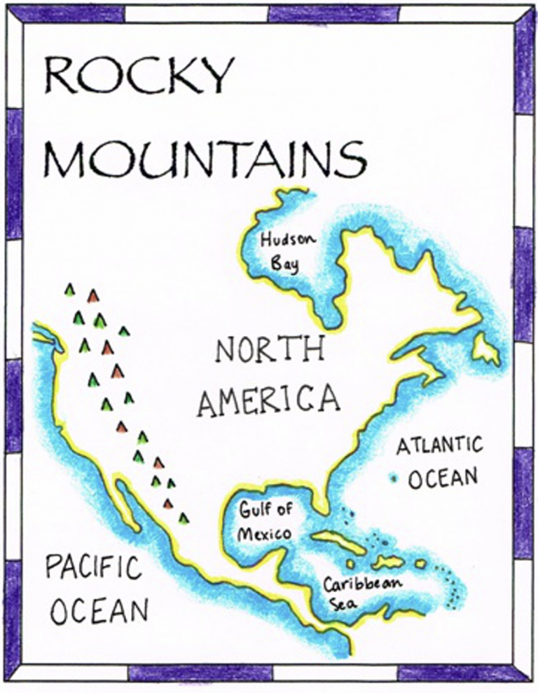 Trails of American West Map - Maps for the Classroom